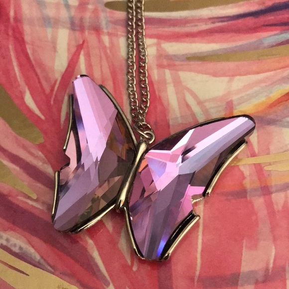 paparazzi | Jewelry | Paparazzi Long Butterfly Necklace Oil Spill ...